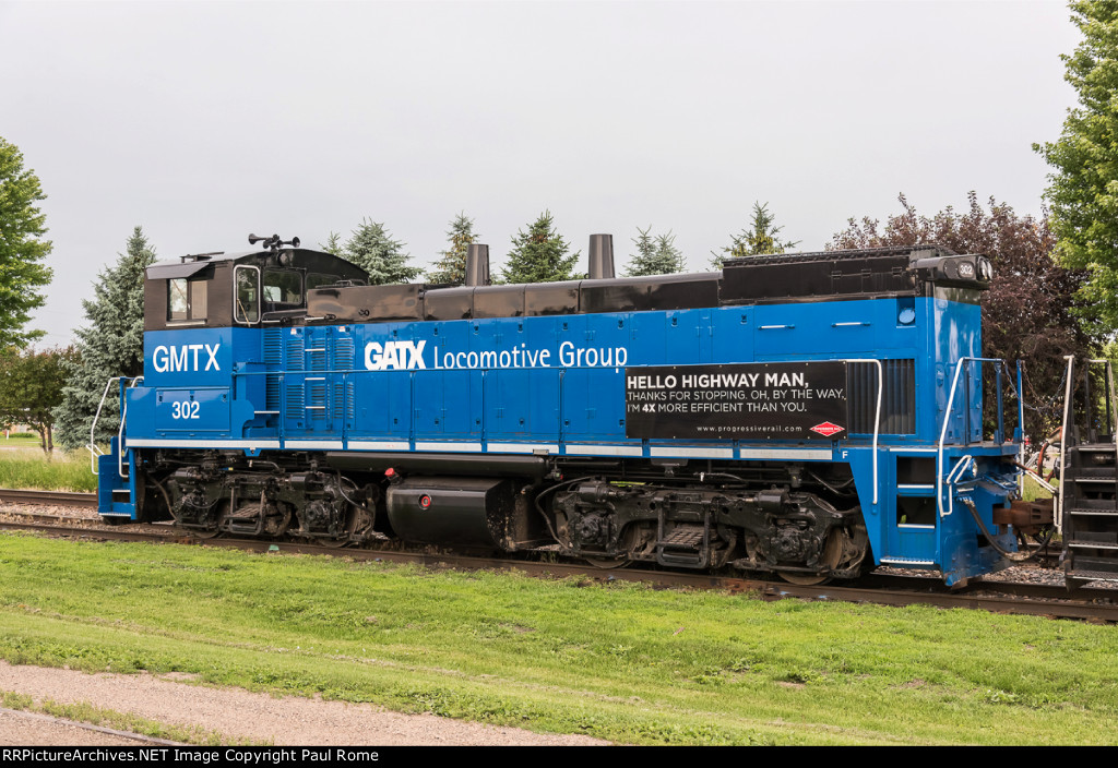 GMTX 302, EMD MP15AC, ex MILW 473, ex SOO 1539, on Progressive Railroad